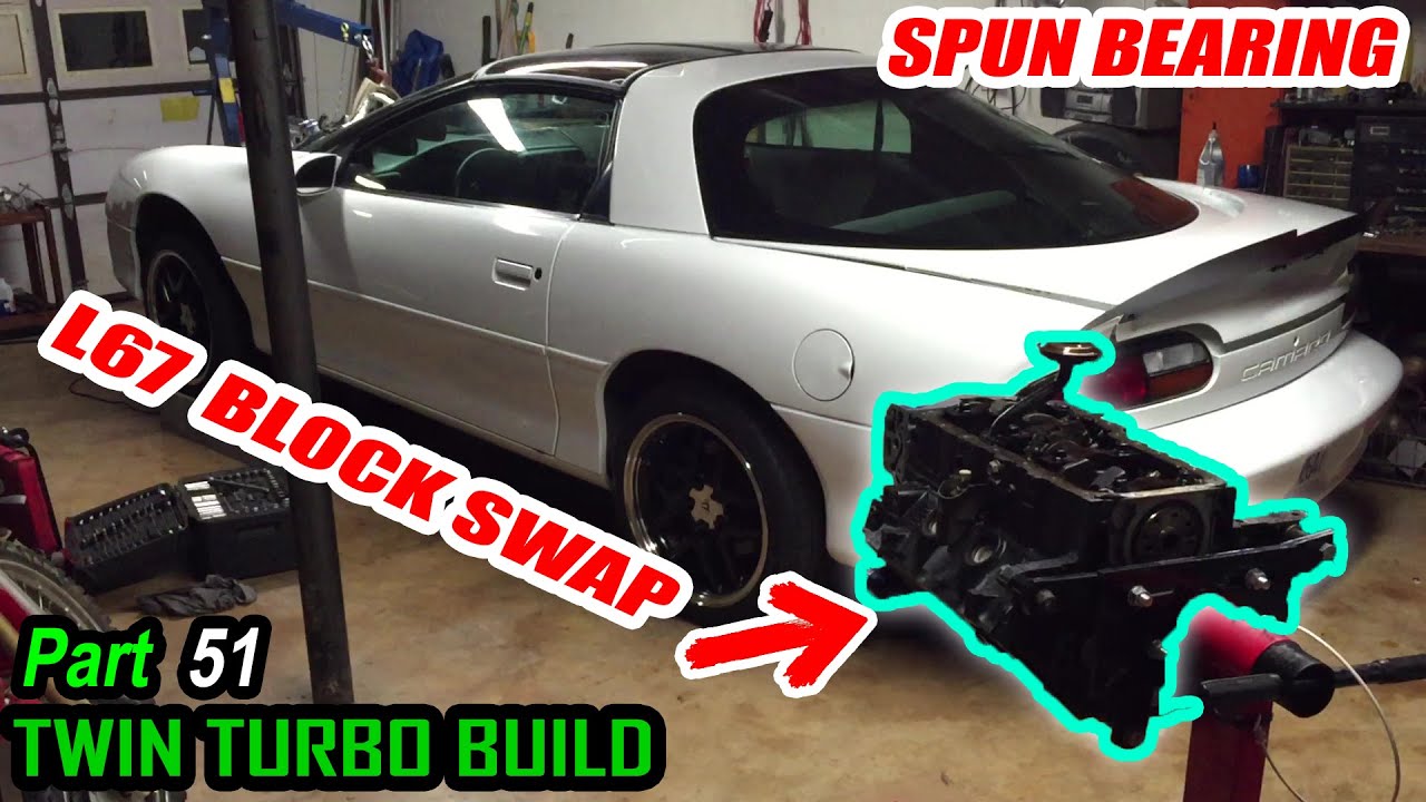 The Damage L36 Twin Turbo 3800 Camaro - L67 Block Swap - YouTube