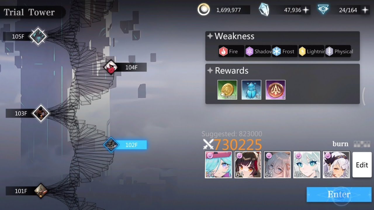 Trial Tower 102F [Soul Tide] - YouTube