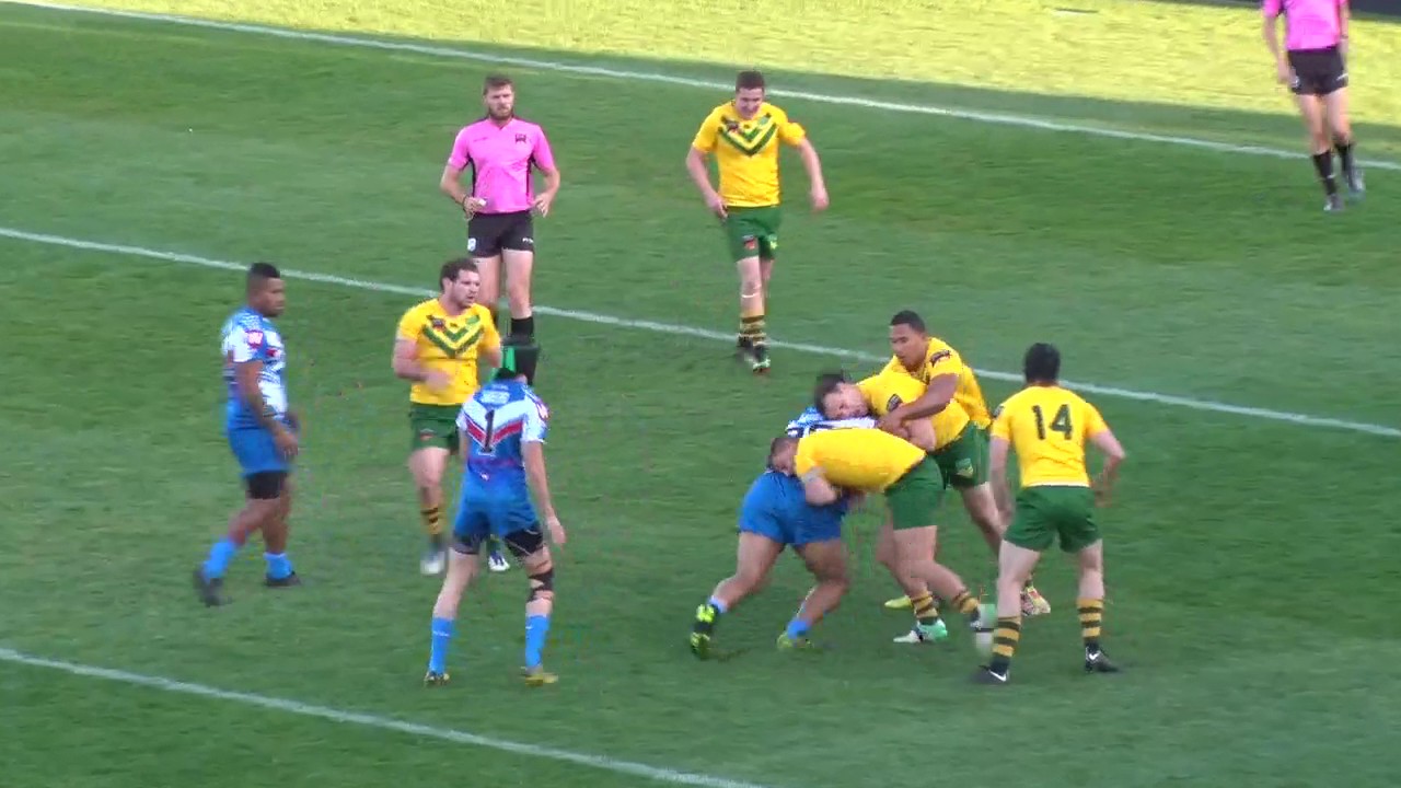 Australia v Pacific Islands 1st Half - Student Rugby League World Cup ...