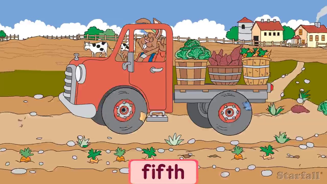 Starfall Five Little Farmers - YouTube