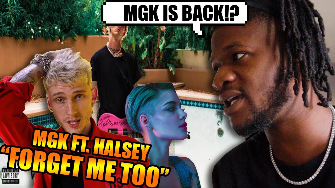 Machine Gun Kelly ft. Halsey - forget me too (Official Audio) REACTION ...