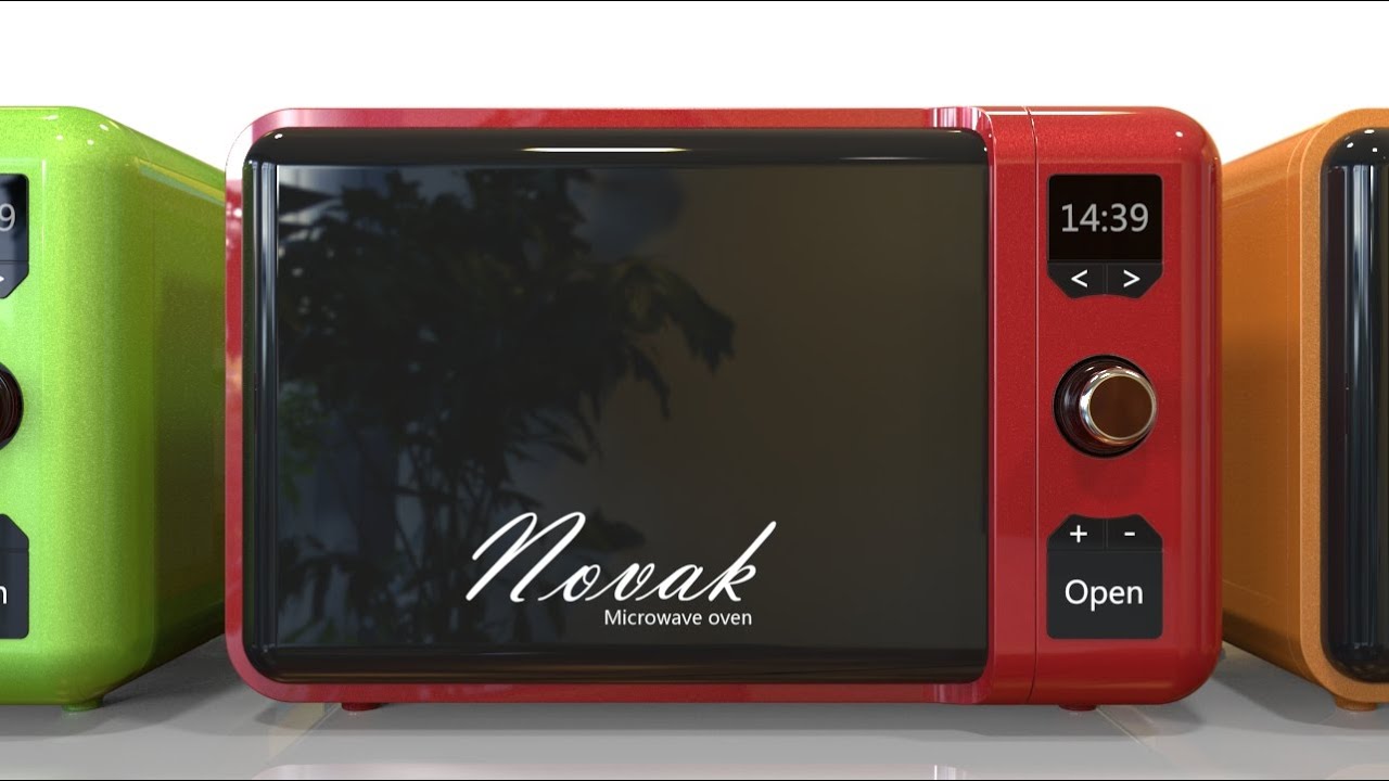 KeyShot Camera Animation: Microwave oven render - YouTube