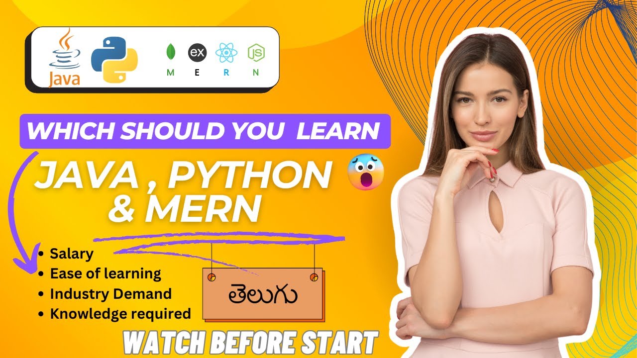 Full Stack Java vs Python vs MERN – What’s Best for Beginners? 🏆 Detailed information in Telugu ...