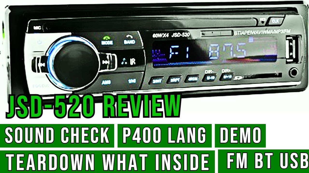 What Inside JSD-520 Car Stereo Review and Sound Check - YouTube