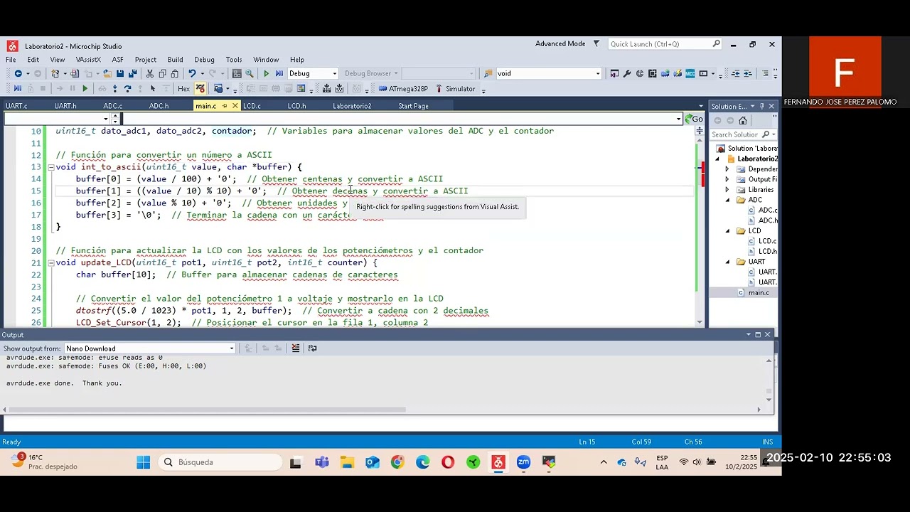 Laboratorio 2 - Electrónica Digital 2 - YouTube