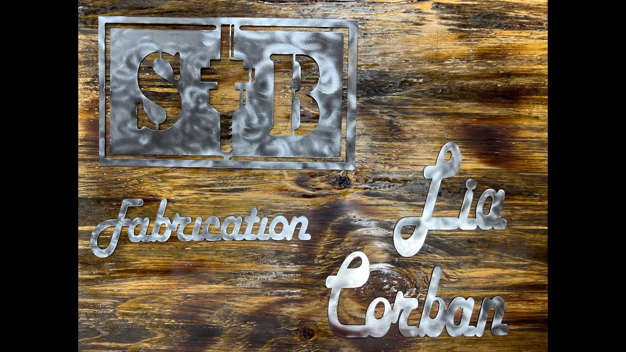 Stainless Stee Name Tags (Shop Sabre CNC Plasma Cut) - YouTube