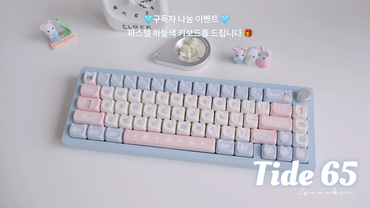 클래키하면서 쏘키한 키보드, 에포메이커 Tide65 ㅣPuppy Steps Sound Keyboard, Epomaker ...