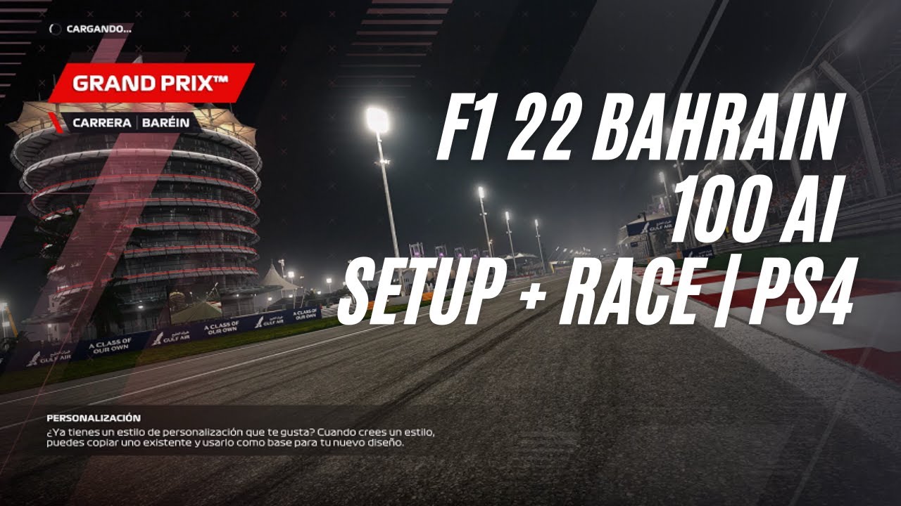 F1 22 Bahrain 100 AI | Setup + Race | PS4 - YouTube