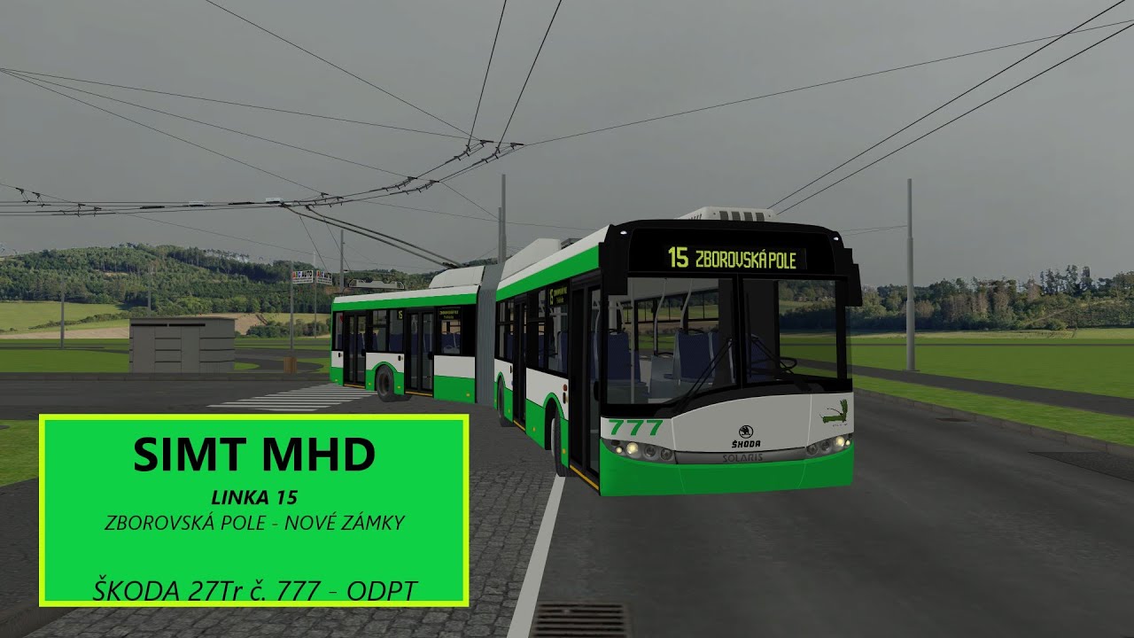 SIMT MHD - linka 15 - Škoda 27Tr Solaris č. 777 - ODPT - YouTube