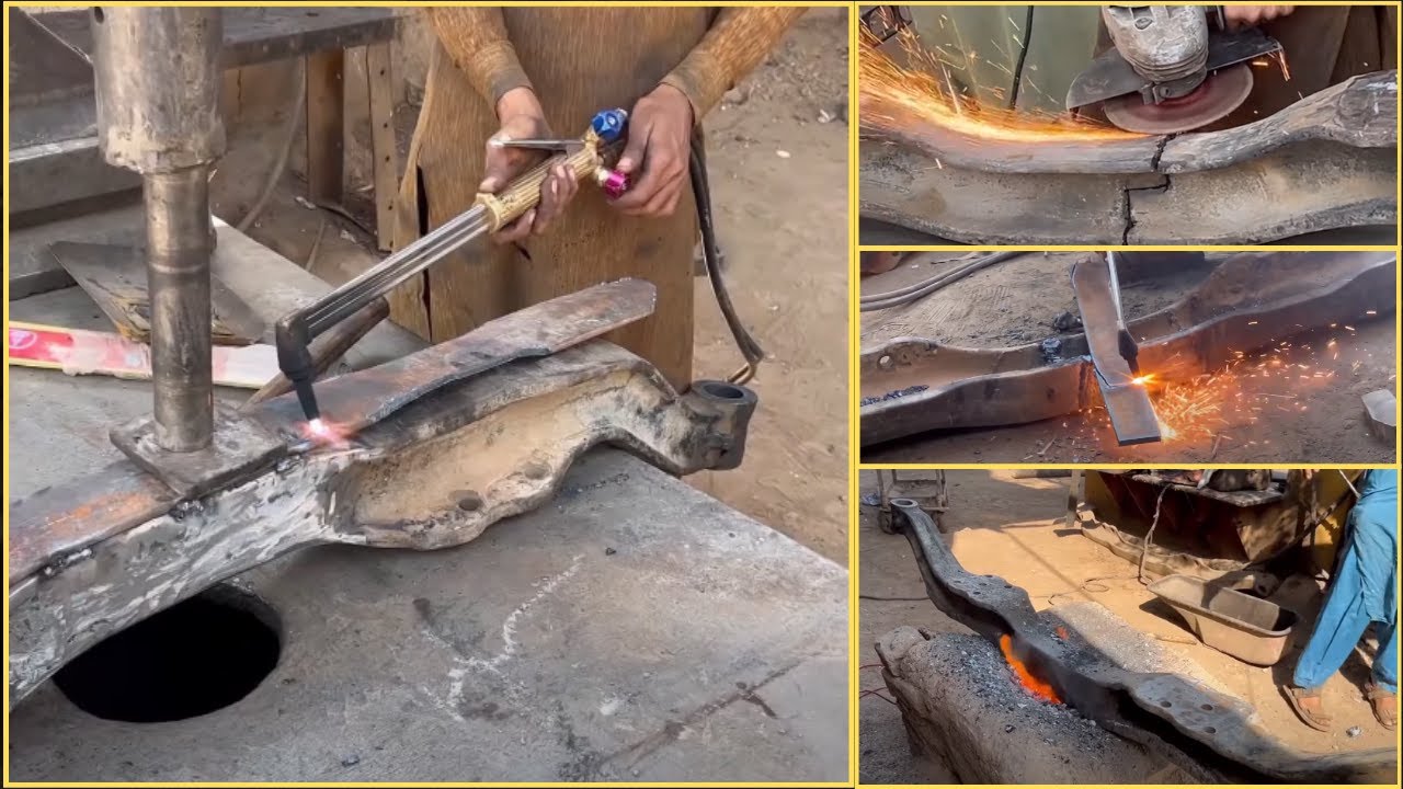 Front Axle Repairing & Welding | Axle Repairing - YouTube