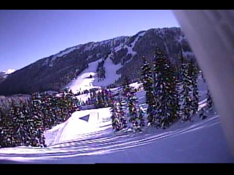 Stevens Pass Helmet Cam Park Run 2 - YouTube