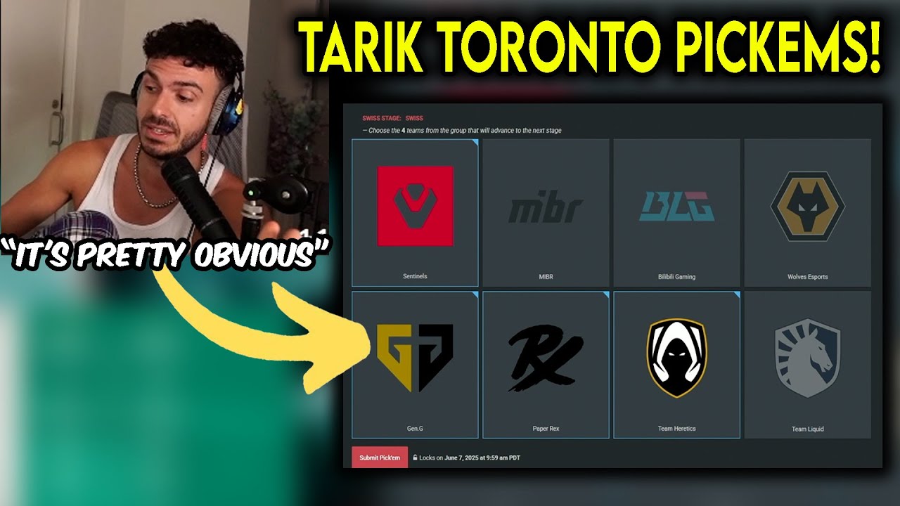 Tarik Does Masters Toronto Pickems - YouTube