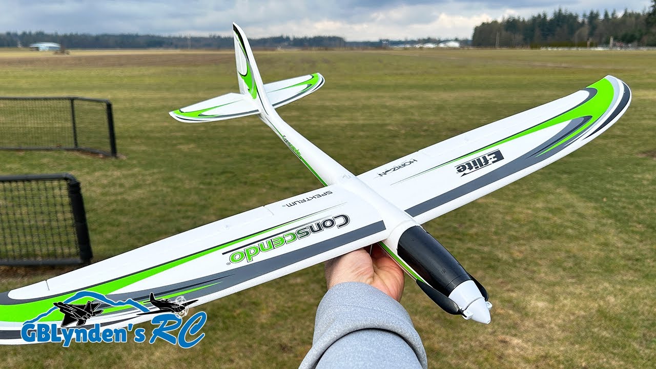 Maiden Flight Review | E-flite UMX Conscendo BNF Basic RC Glider - YouTube