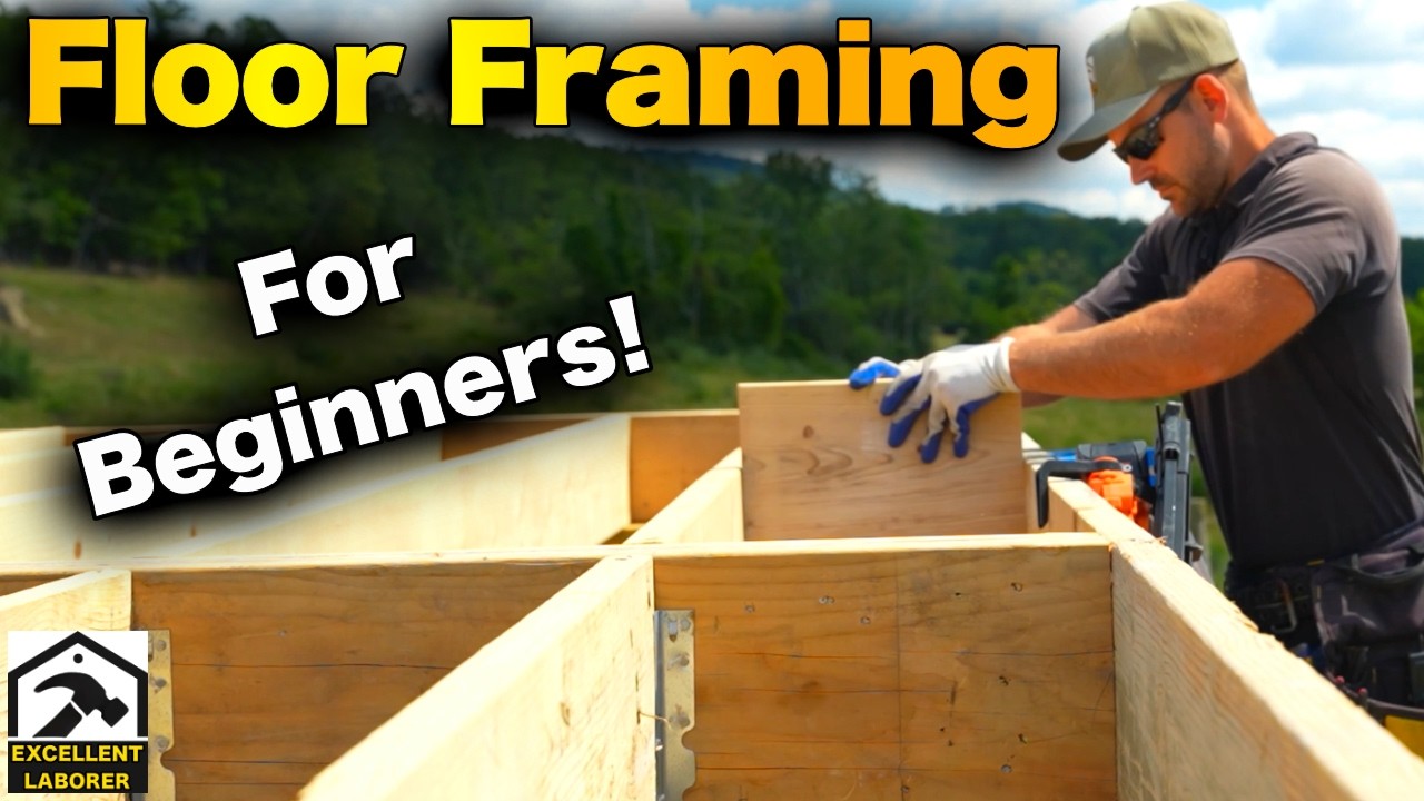 How to Frame a Floor for a House | Step-by-Step for Beginners! - YouTube