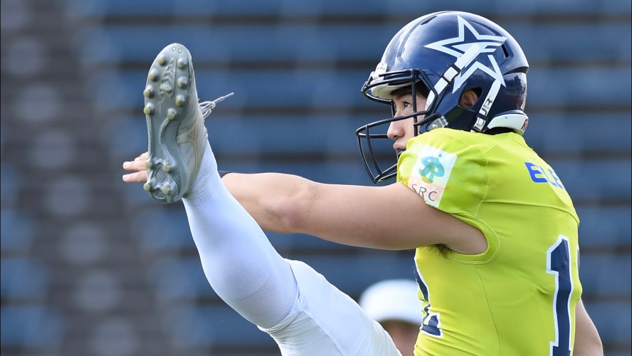 Takeru Yamasaki, Japanese Kicker, Punt short highlight - YouTube