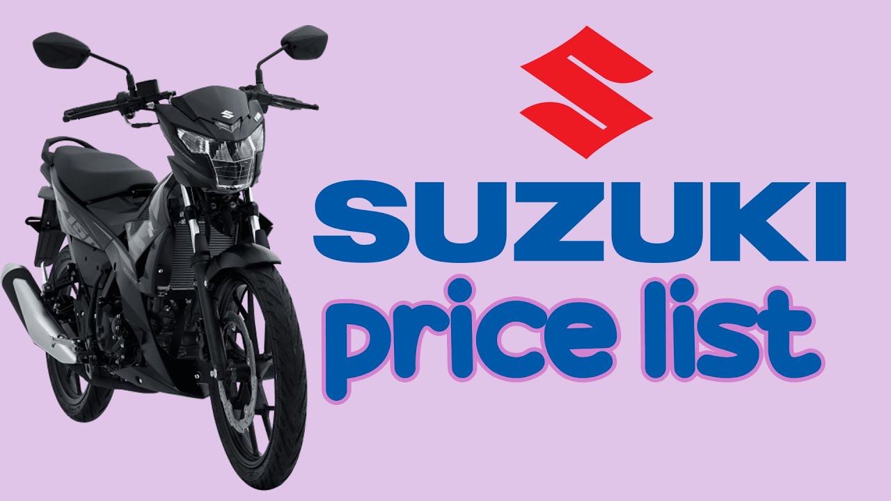 SUZUKI Motorcycles Price List | September 2021 | Updated - YouTube