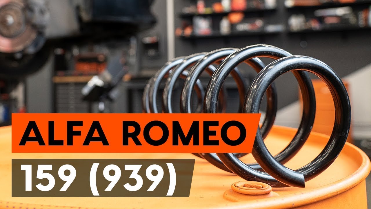 How to change front springs on ALFA ROMEO 159 (939) [TUTORIAL AUTODOC ...