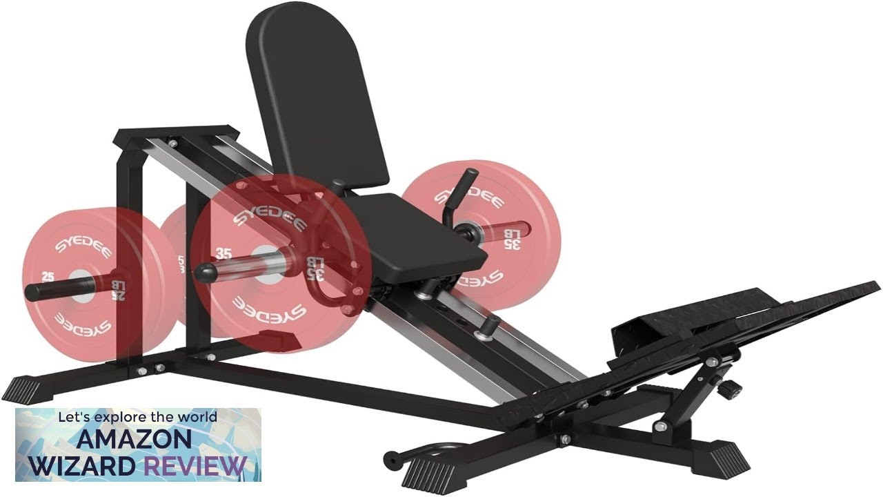 Leg Press Machine Compact Leg Sled Machine with Band Pegs and Calf ...