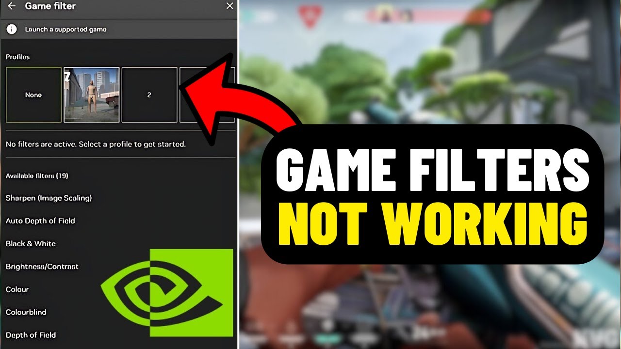 HOW TO FIX NVIDIA GAME FILTERS NOT WORKING IN 2026 (SOLVED 100%) - YouTube