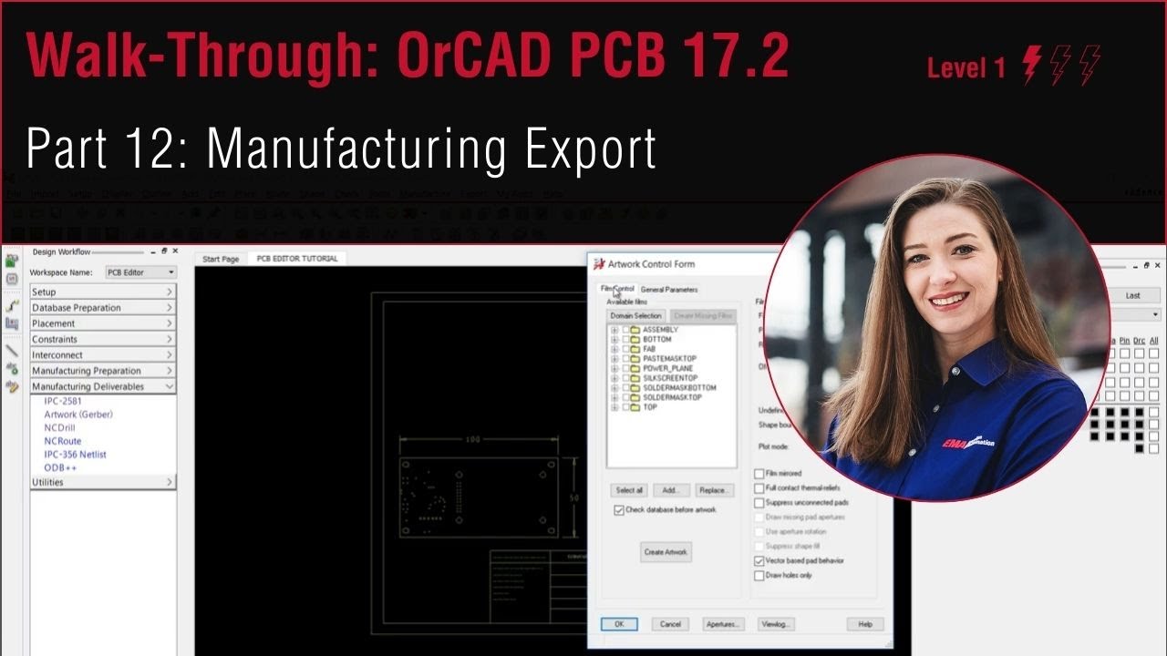 How to Export Manufacturing Data in OrCAD 17.2 - YouTube