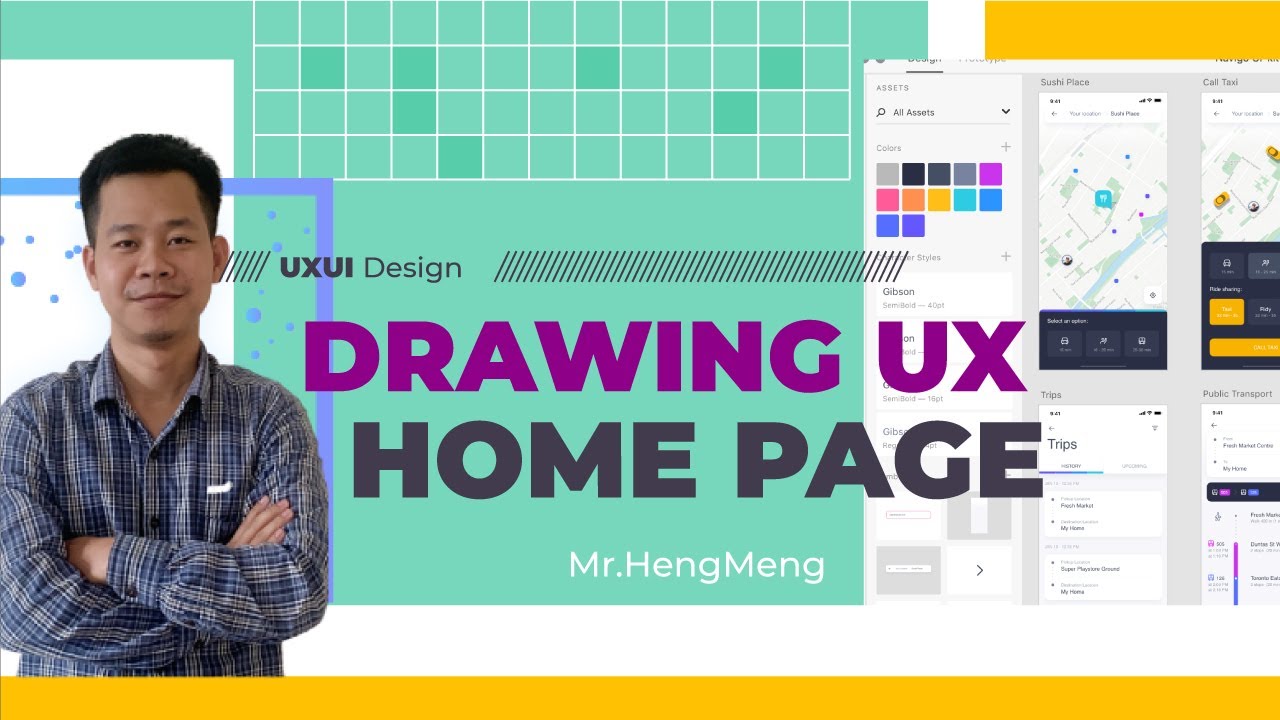 7 Drawing UX Home Page | ងាយងាយ and Creative Design - YouTube