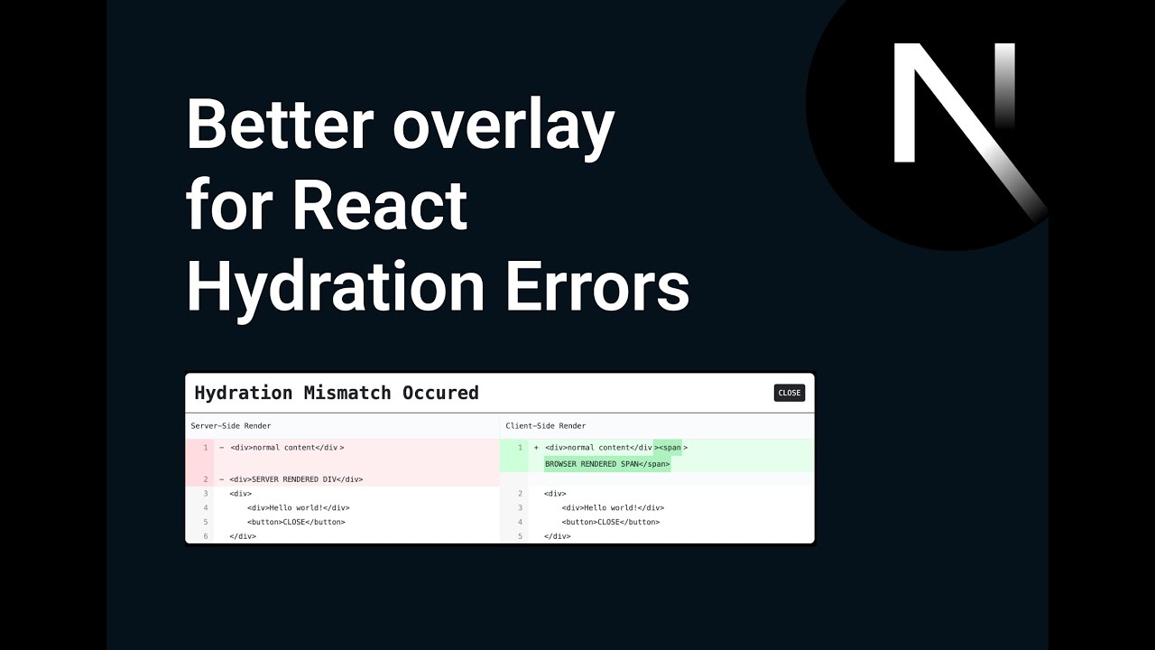 Understanding React Hydration and Fixing Hydration Errors - YouTube