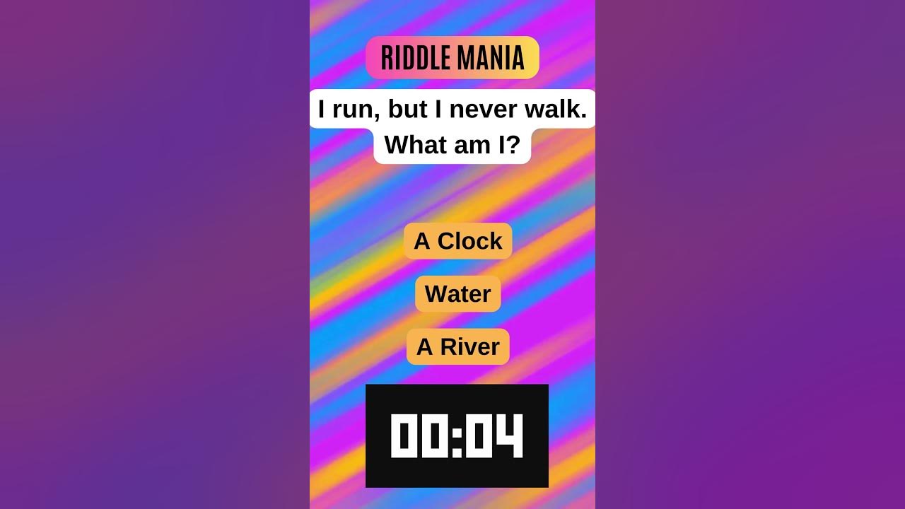 12 Riddle Mania "Can You Solve This Mind-Boggling Riddle in 30 Seconds ...
