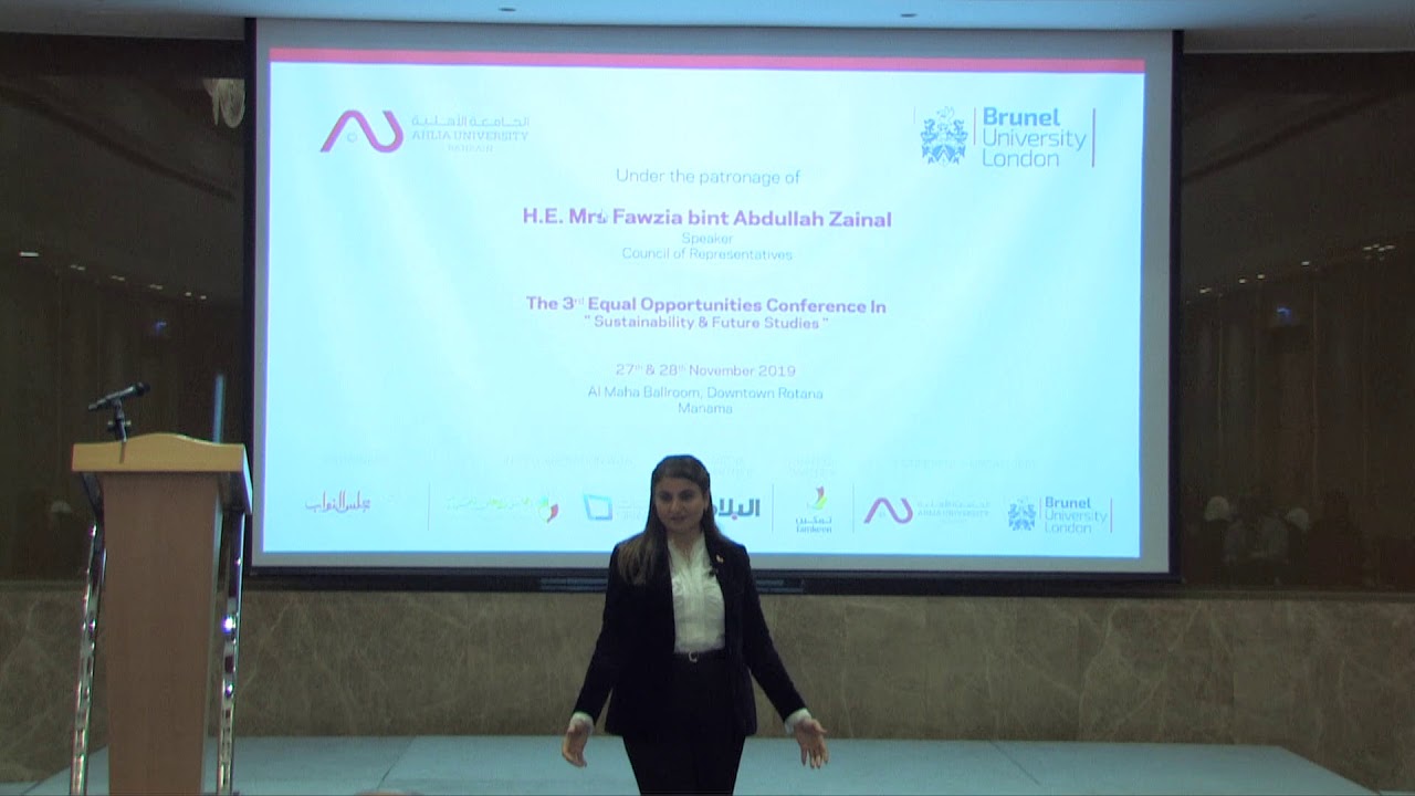 3rd Equal Opportunities Conference - H.E. Dr. Sawsan M. Kamal - YouTube