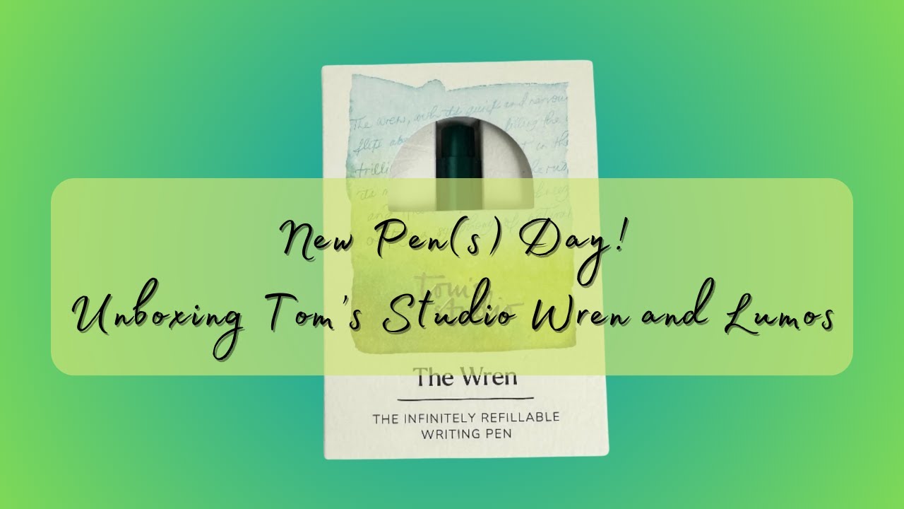 Unboxing Tom's Studio Pens - YouTube