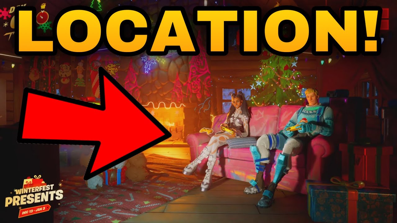 HOW TO FIND WINTERFEST 2023 CABIN IN FORTNITE! (Winterfest Cabin ...