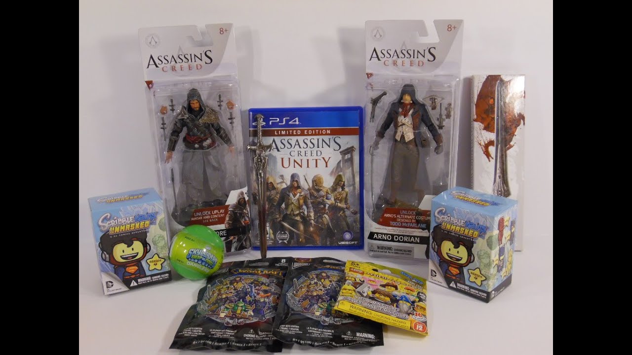 Reviewing Assassins Creed Unity Arno Figure And Opening Other Video ...
