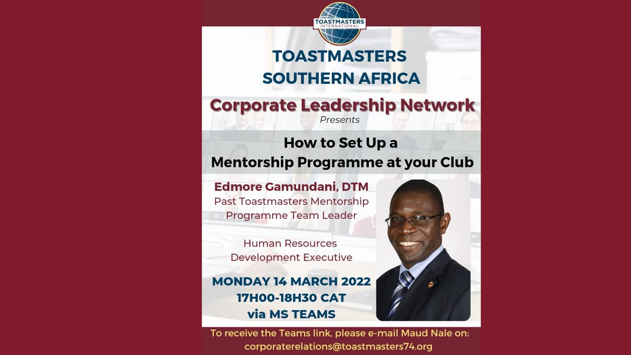 Corporate Leadership Network Master Class - How To Set Up A Mentorship ...