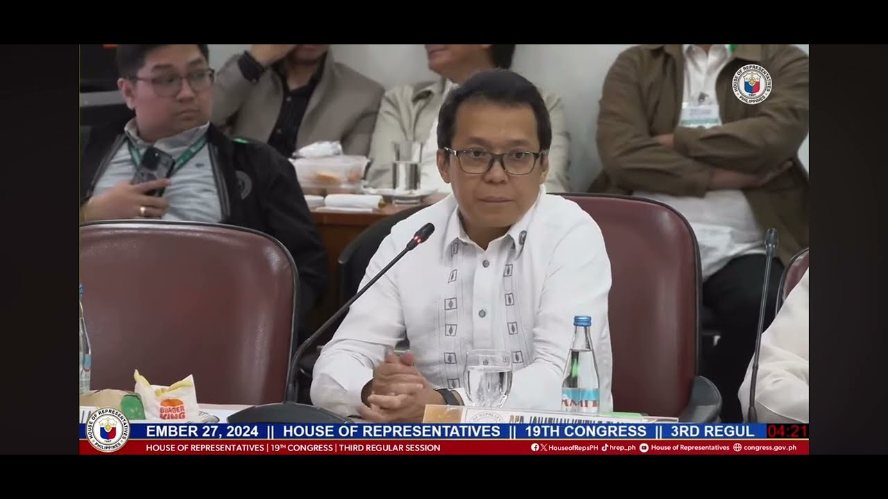 “Rep. Jonathan Keith T. Flores Questioned Col. Eduardo Acierto During ...