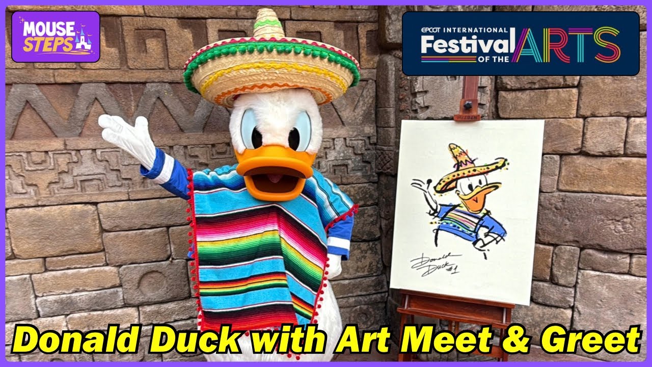 We Meet Donald Duck at EPCOT International Festival of the Arts with ...