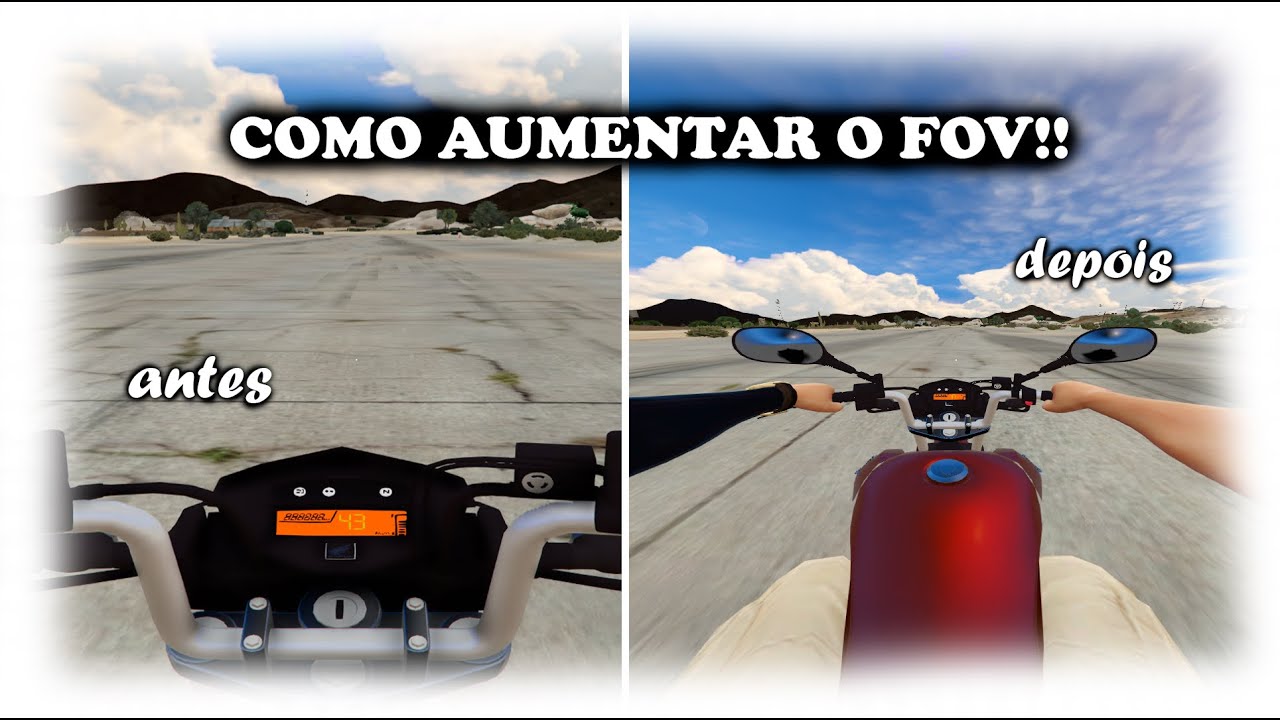 COMO AUMENTAR O FOV NO GTA RP(FIVEM). (CAMPO DE VISÃO) - YouTube