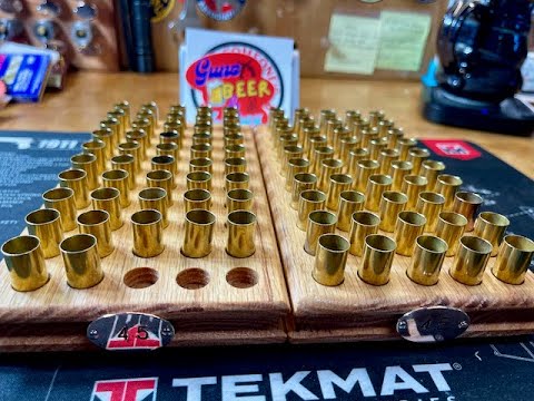 45 ACP case prep: small primer brass - YouTube