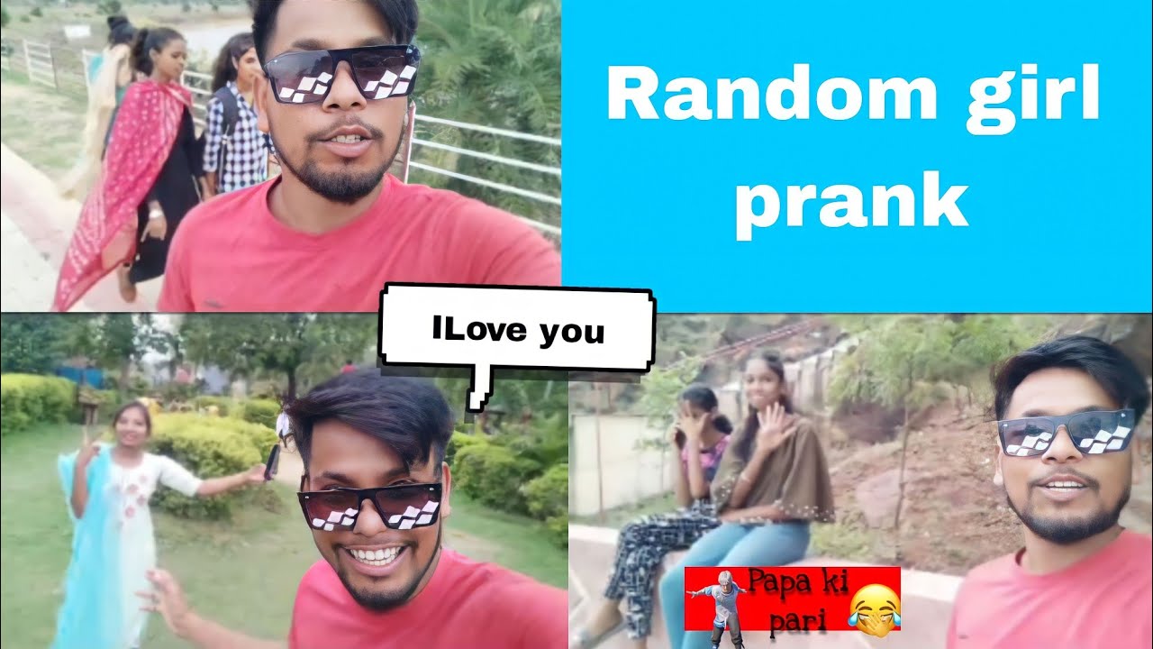 Cute smile random girl 😍 prank vlog public shocked - YouTube