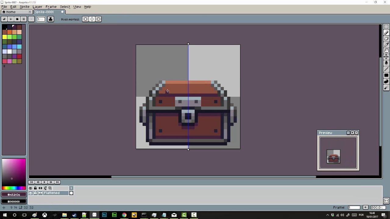 Minecraft Chest Pixel Art Grid