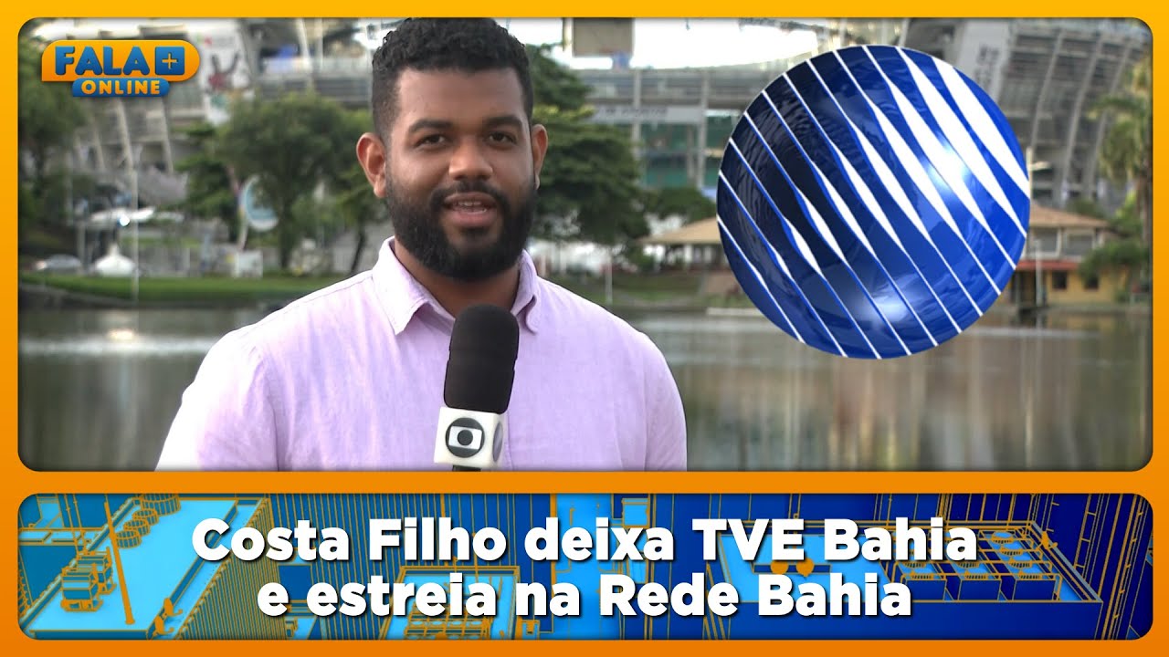 Costa Filho deixa TVE Bahia e estreia na Rede Bahia - YouTube