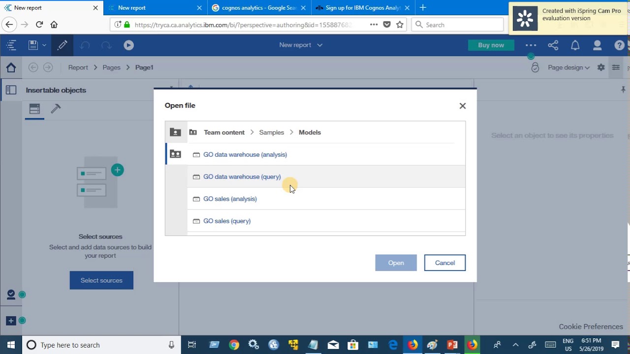 Ibm Cognos Analytics For Beginners 01 Youtube