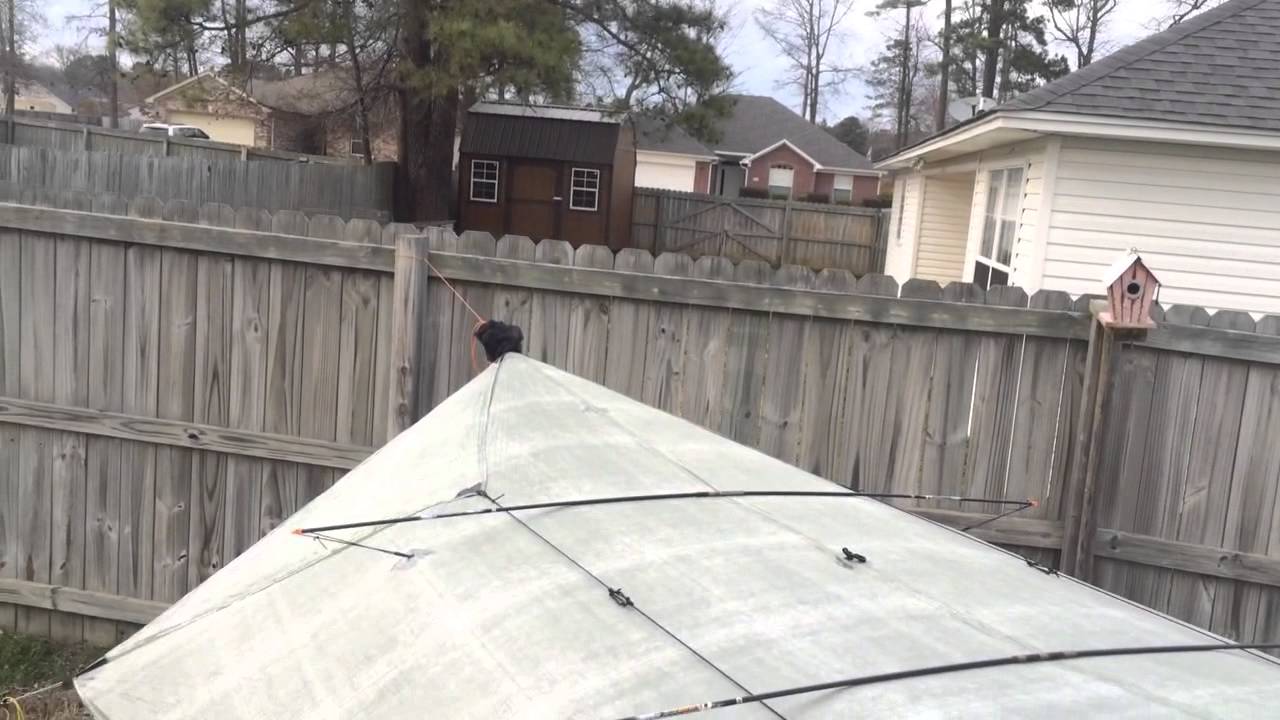 DIY Cuben Fiber Tarp Pole Mod - YouTube