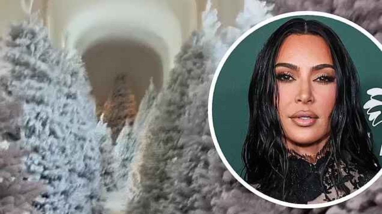 Kim Kardashian's $60M Winter Wonderland! Stunning Indoor Forest Shocks ...