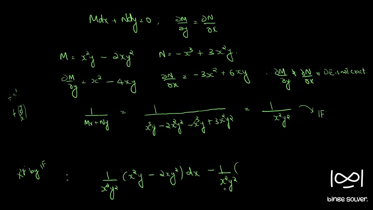 Q202 Solve x 2y 2xy 2 dx x 3 3x 2y dy 0 YouTube Q202 Solve x 2y 2xy 2 dx x 3 3x 2y dy 0 YouTube