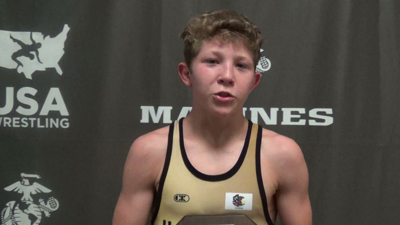 Seth Mendoza (IL), 2021 16U Nationals freestyle champion at 100 pounds ...