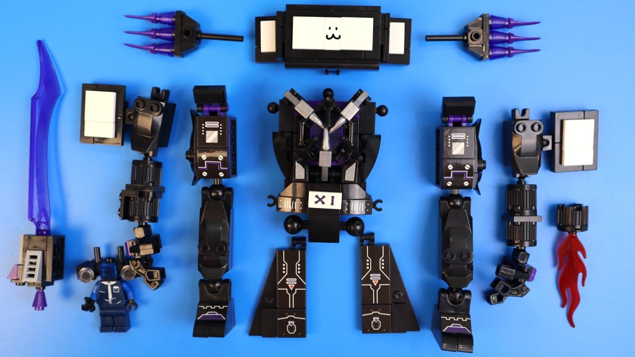 LEGO Upgraded Titan TV Man Unofficial Set Review #skibiditoilet - YouTube