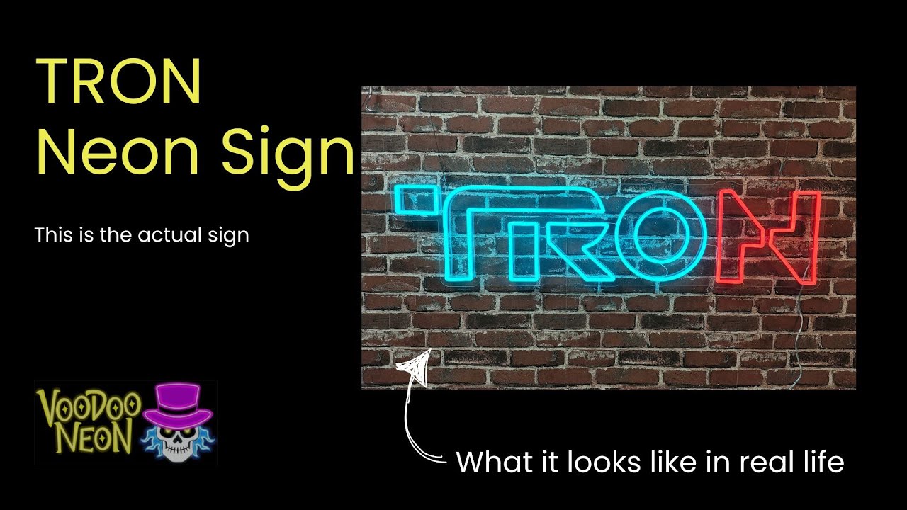 TRON Neon Sign - Product Demo - YouTube