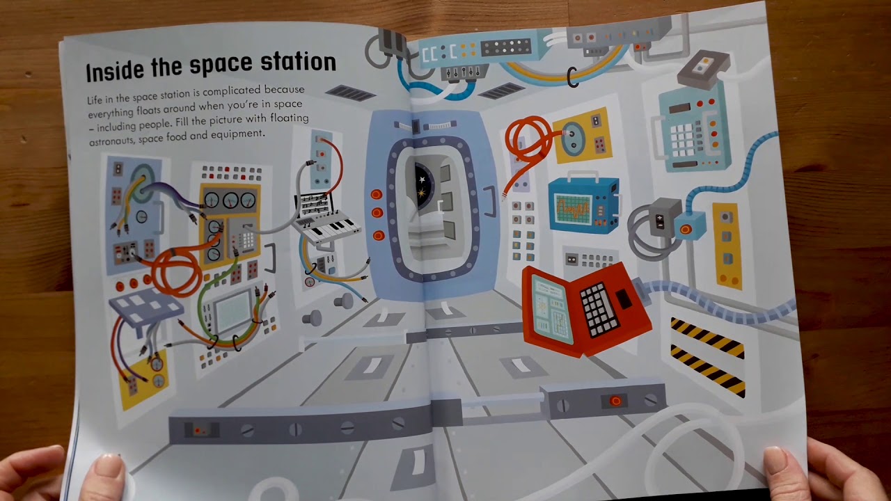 Space first sticker book - Usborne - YouTube