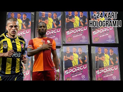 SPORCU 2023 3 LÜ HOLOGRAMLI FUTBOLCU KARTLARI KUTU AÇILIMI! +24 KART