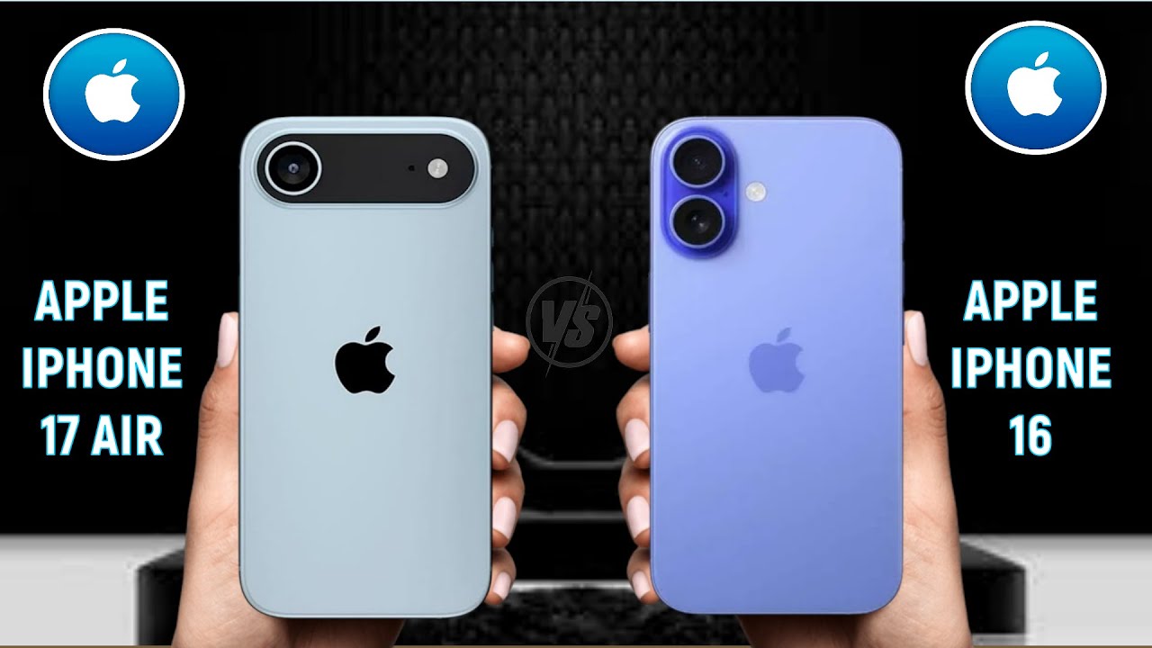 Apple iPhone 17 Air vs Apple iPhone 16 || Full Comparison ⚡ Which one ...