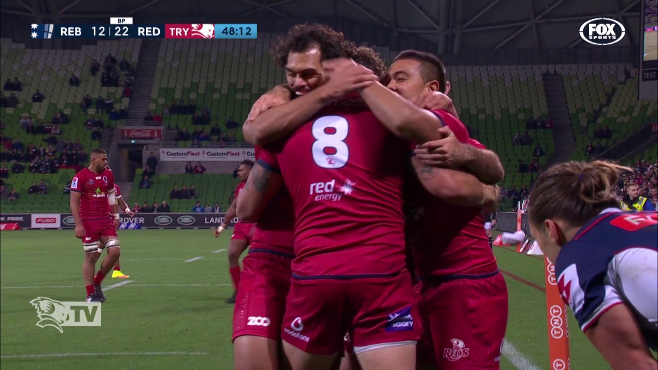 Reds v Rebels scoring plays - YouTube